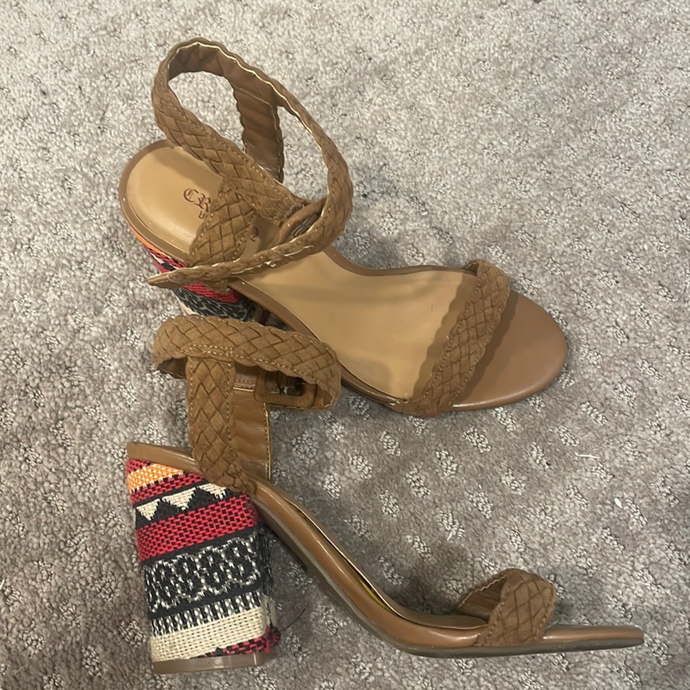 Crown Vintage “Candace” Style Stack Heel Sandals, Siz… - Gem